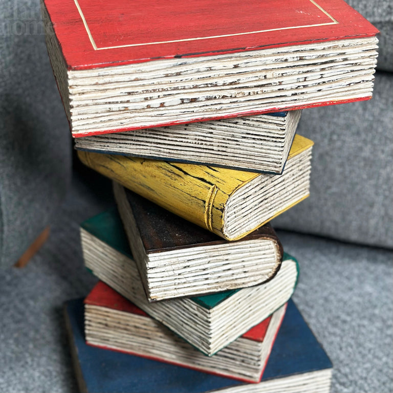 Darthome Solid Wood Colourful Book Stack Table – Darthome Limited