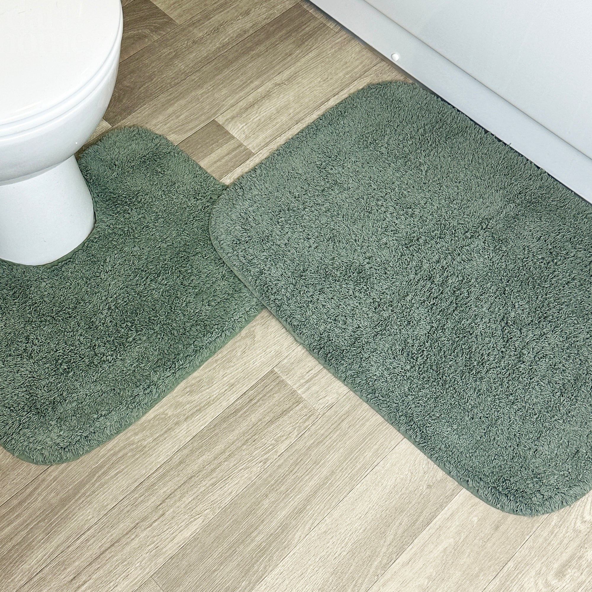 Darthome Evergreen Bath And Pedestal Mat Set