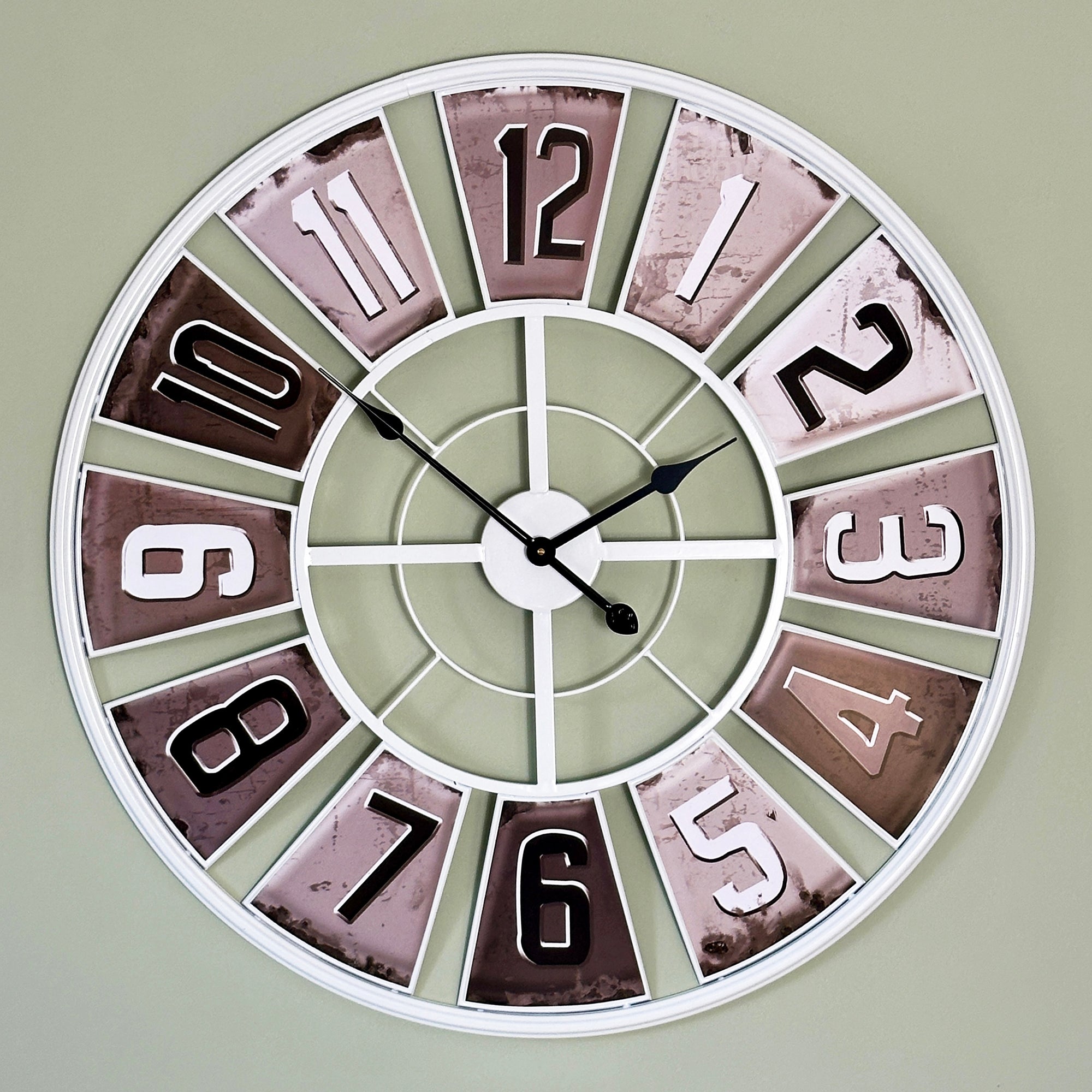 Darthome White Cut Out Numbers 80cm Wall Clock – Darthome Limited