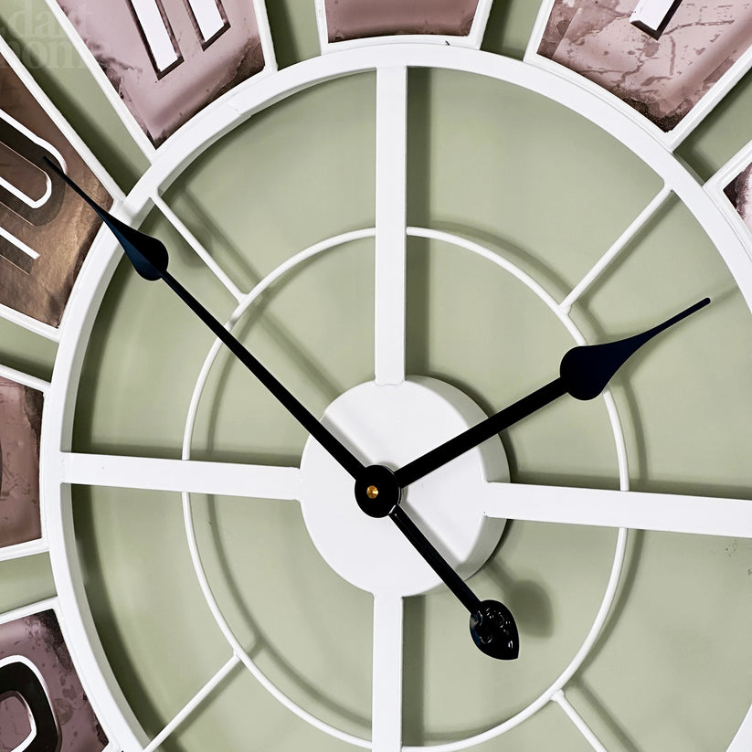 Darthome White Cut Out Numbers 80cm Wall Clock – Darthome Limited