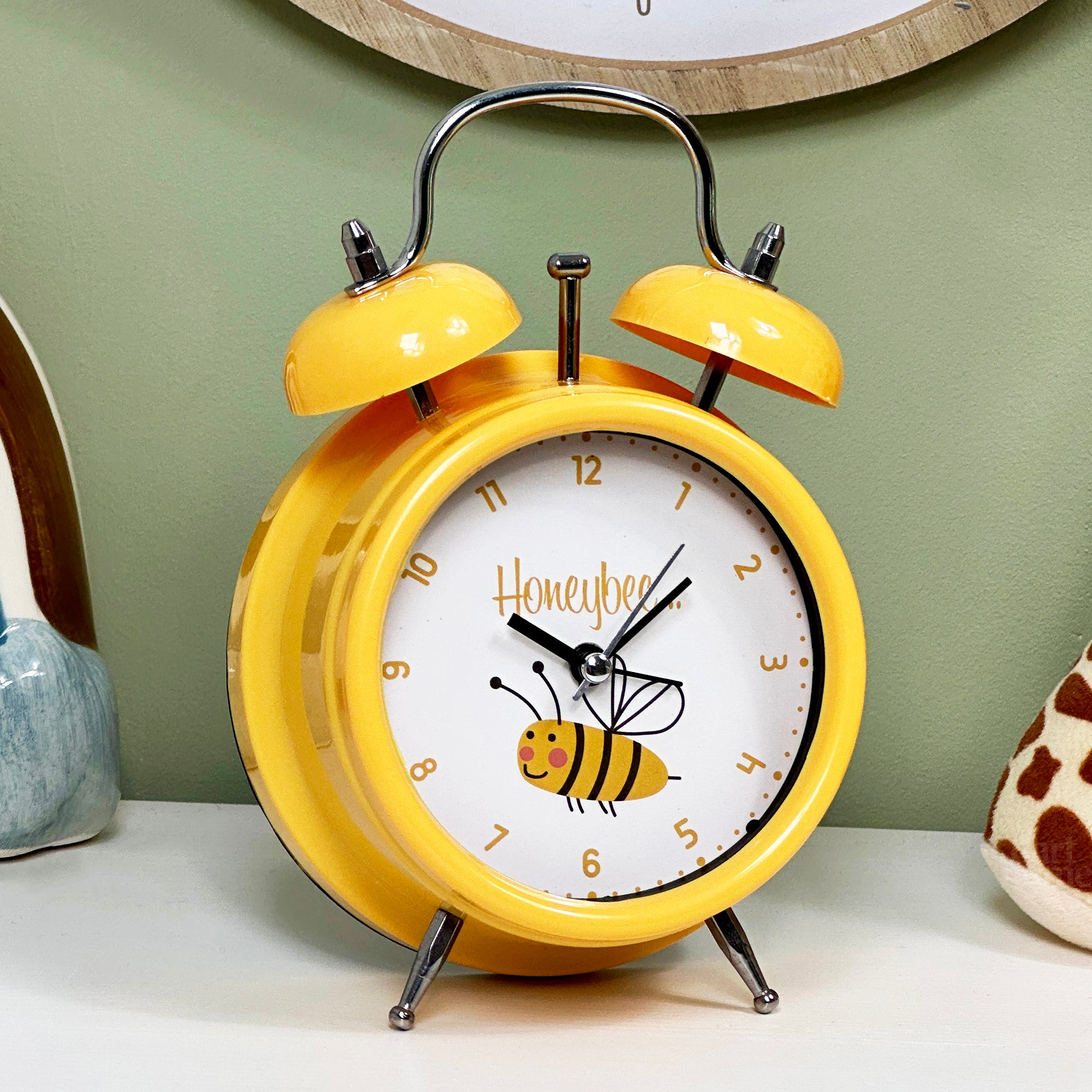 Darthome Glossy Yellow Honeybee Alarm Clock 12x17x6cm – Darthome Limited