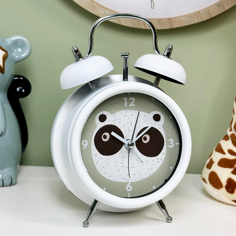 Darthome Pastel White Panda Alarm Clock 12x17x6cm – Darthome Limited