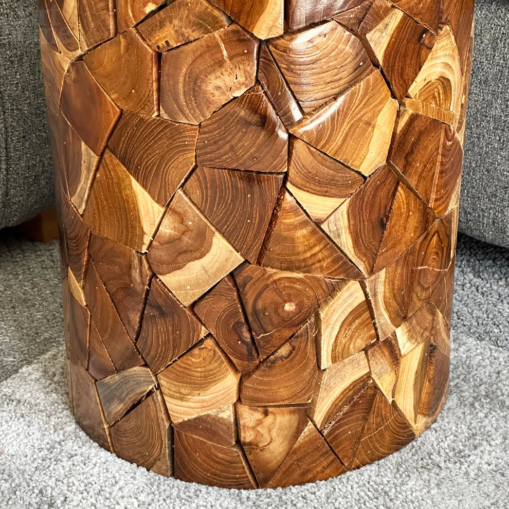 Darthome Teak Wood Log Side Table – Darthome Limited