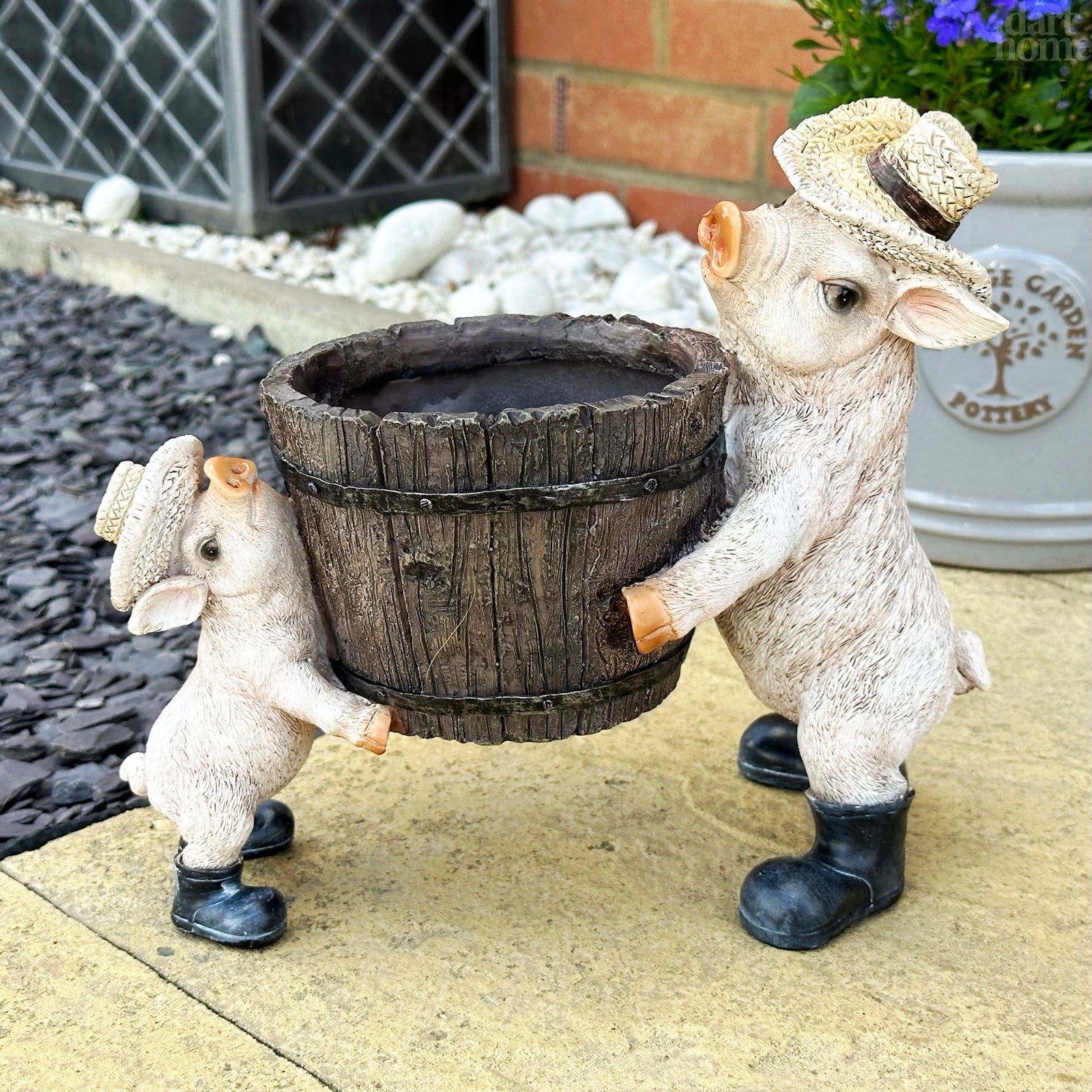 Darthome Pig Barrel Planter 27x24x15cm – Darthome Limited