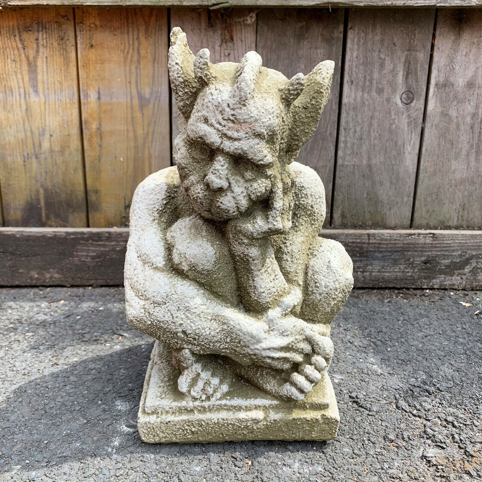 Darthome Stone Horned Gargoyle Garden Statue – Darthome Limited
