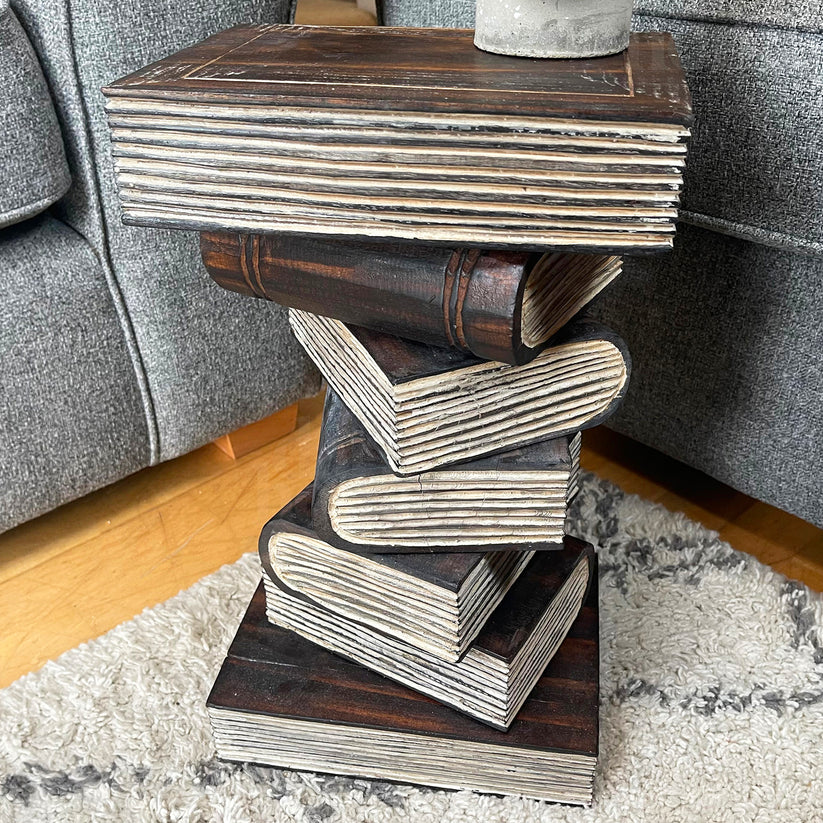 Darthome Wooden Book Stack Side Table – Darthome Limited